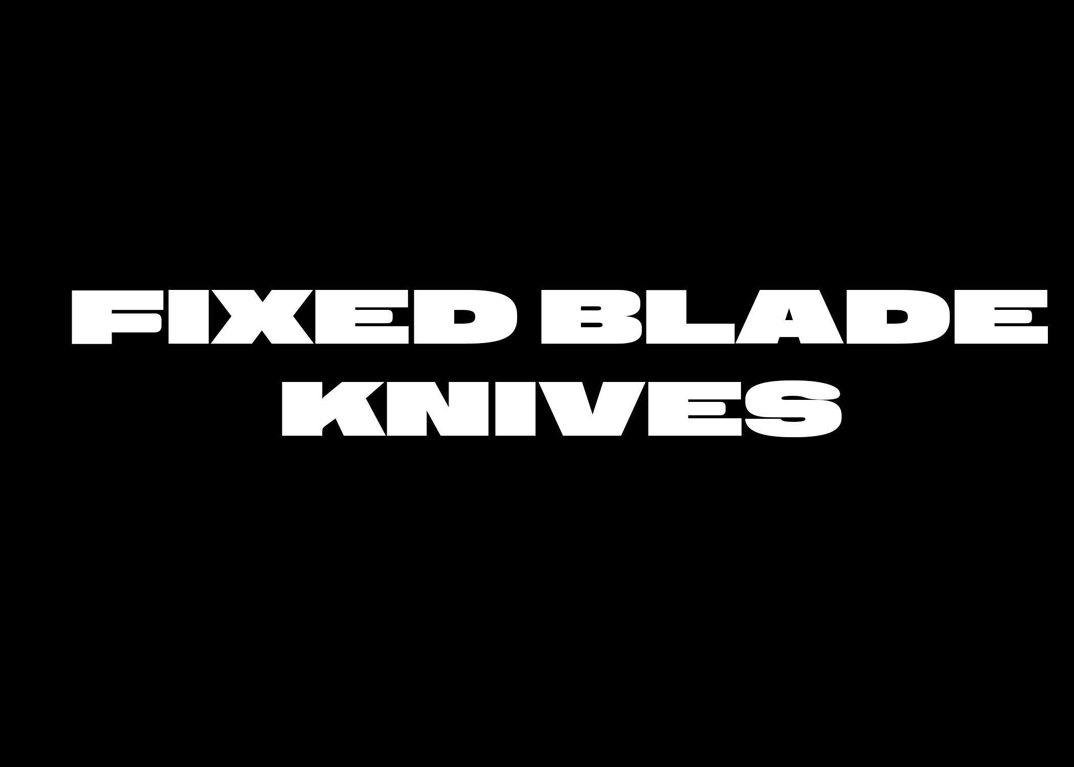 FIXED BLADE KNIVES – Tombstone Knife Works
