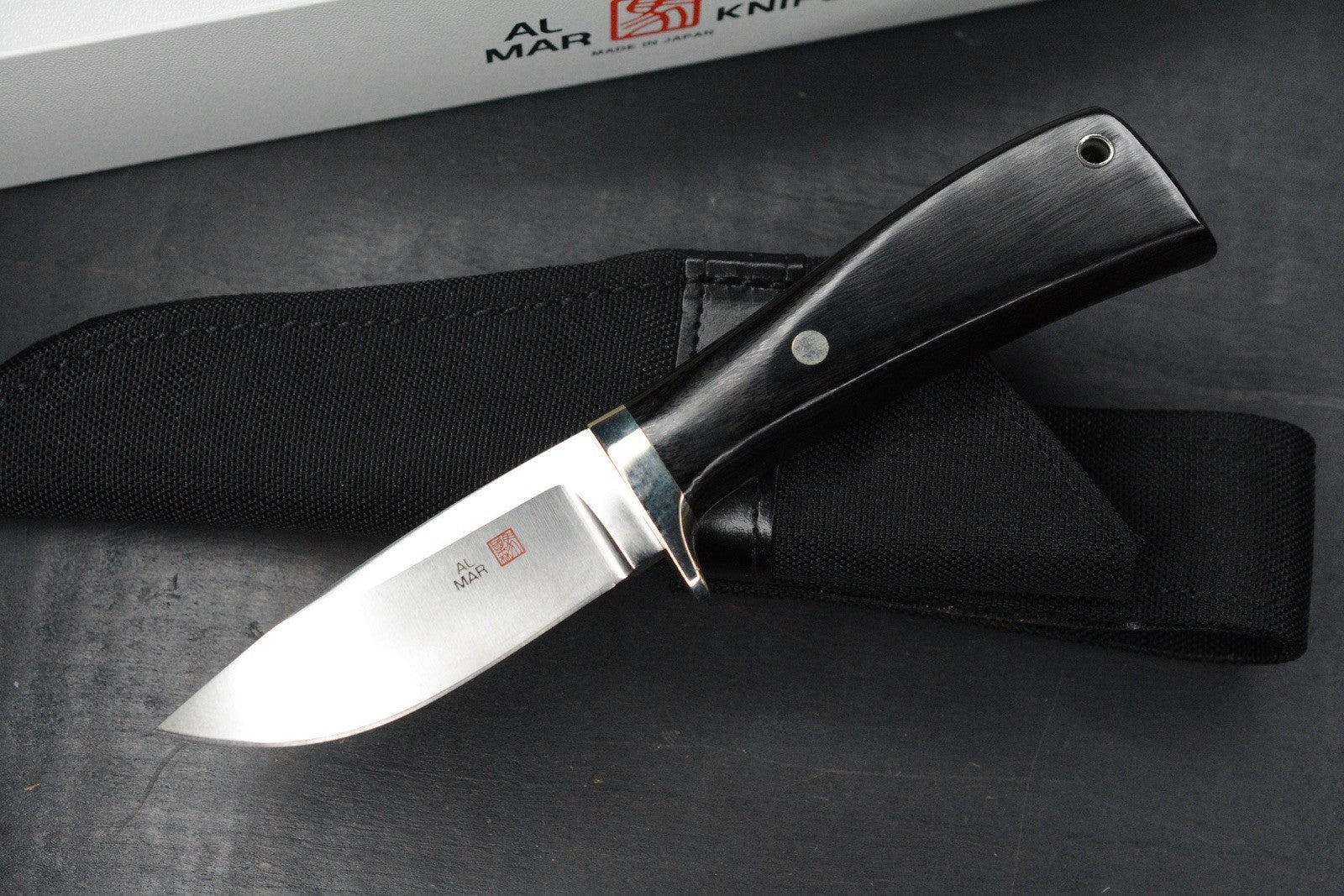 RARE++ Al Mar Personal BT Fixed Blade Satin Blade/ Titanwood Handle Se ...