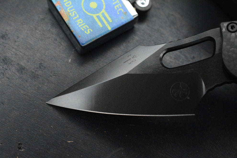NEW Microtech Stitch-Ram-Lok Carbon Fiber Black DLC w/ Fallout Pack ...