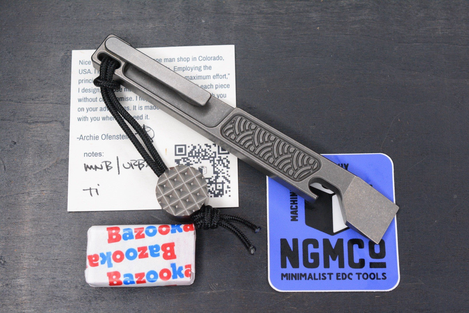 NEW Nice Guy Machine Co x Urban EDC Mr Nicebar V2 Seigahai w/ TKW Cura ...