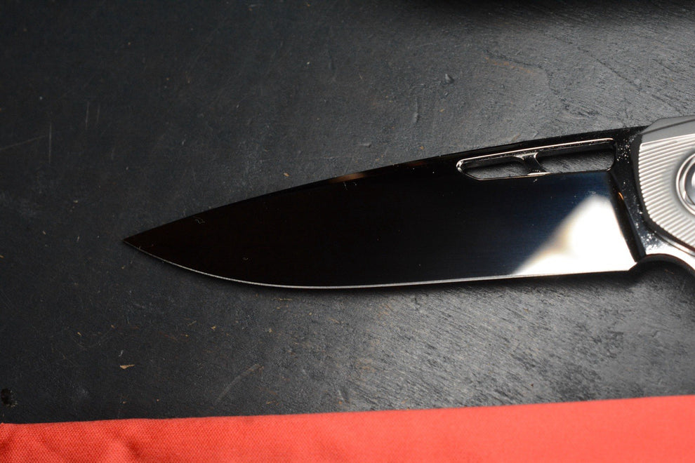 NEW Custom Knife Factory Sukhoi 5 Polished Blade & Scales /Crystal Ti ...